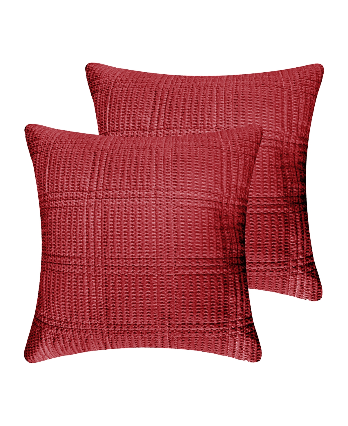 Click here for Levtex Cloud Waffle 2-Pc. Sham Set  European - Red prices