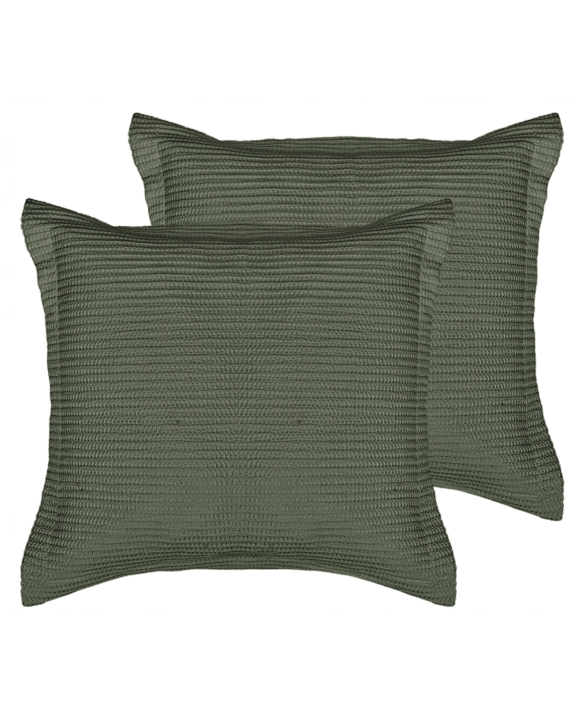 Click here for Levtex Cloud Waffle 2-Pc. Sham Set  European - Gre... prices