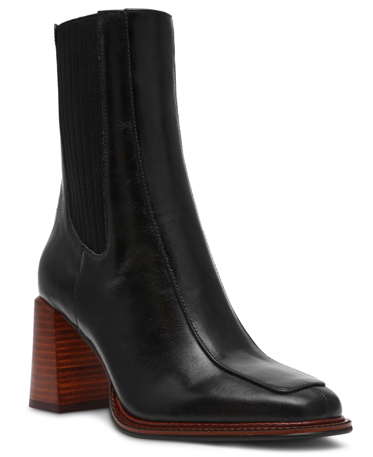 Click here for Steve Madden Womens Downtown Block-Heel Chelsea Bo... prices