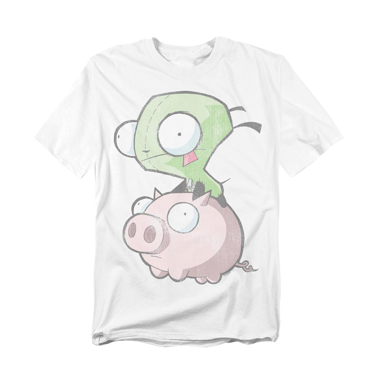 Click here for Logovision Mens Invader Zimgir And Pig T-Shirt - W... prices