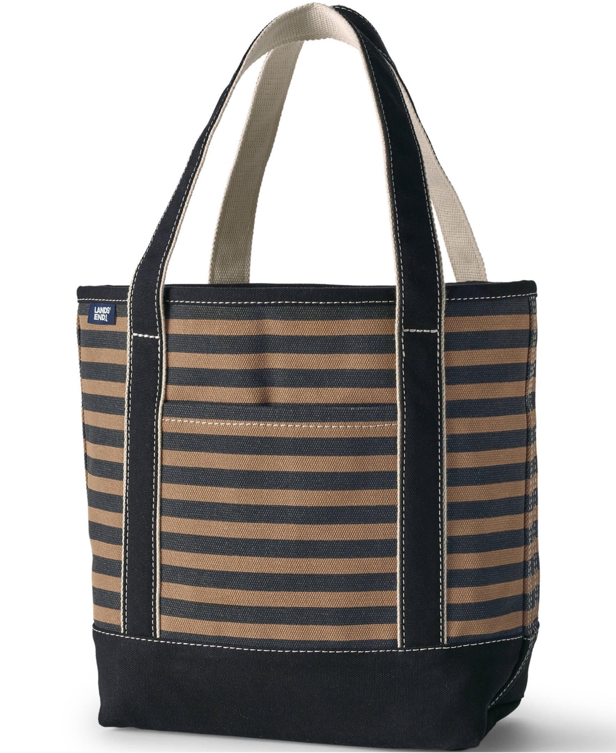 Click here for Lands End Medium Print 5 Pocket Open Top Canvas To... prices