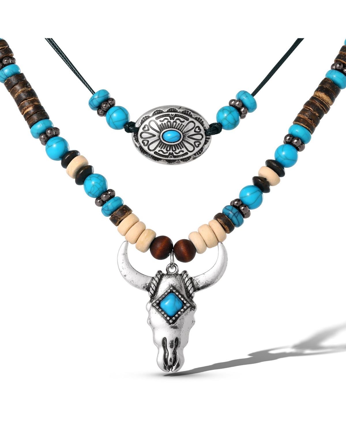 Click here for Jessica Simpson Beaded Layered Necklace in Turquoi... prices