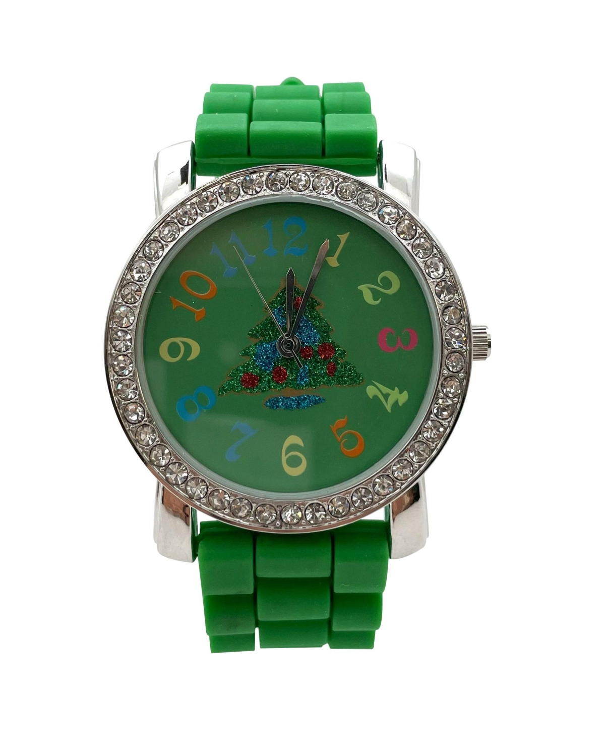 Click here for Olivia Pratt Green Merry Christmas Silicone Band T... prices