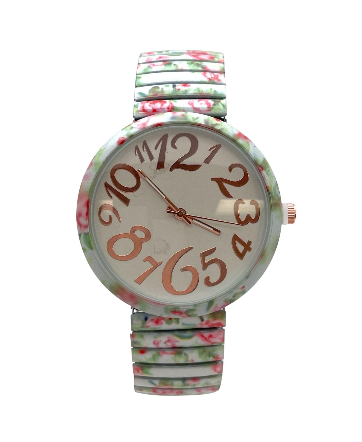 Click here for Olivia Pratt Mint Floral Big Dial Easy Reader Watc... prices