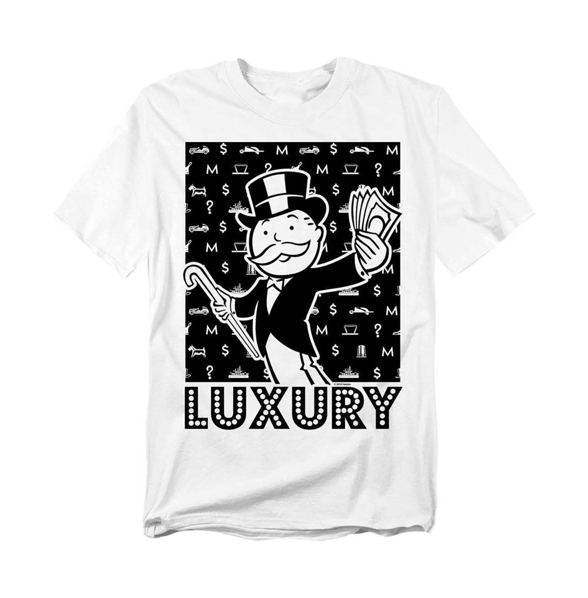 Click here for Logovision Mens Monopoly Luxury T-Shirt - White prices