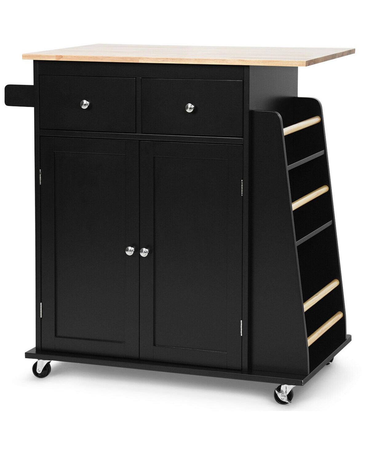 Click here for Gymax Rolling Kitchen Island Utility Trolley Cabin... prices