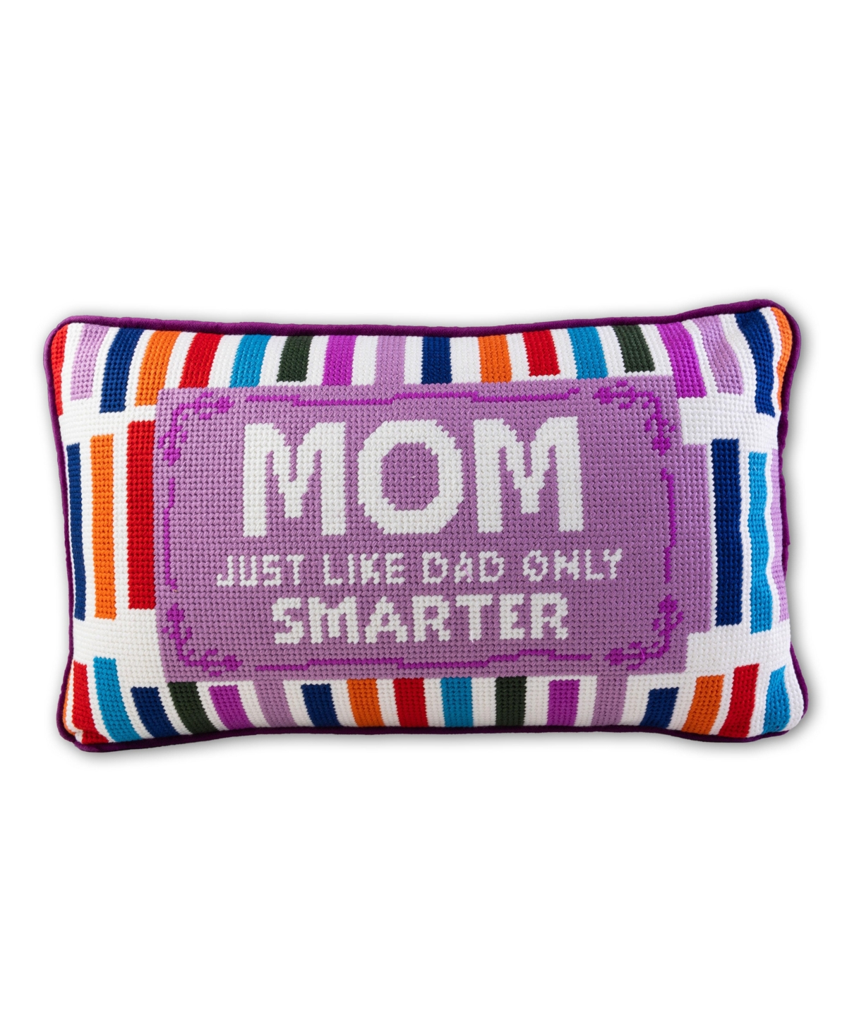 Click here for Furbish Needlepoint Pillow - Mom rules prices