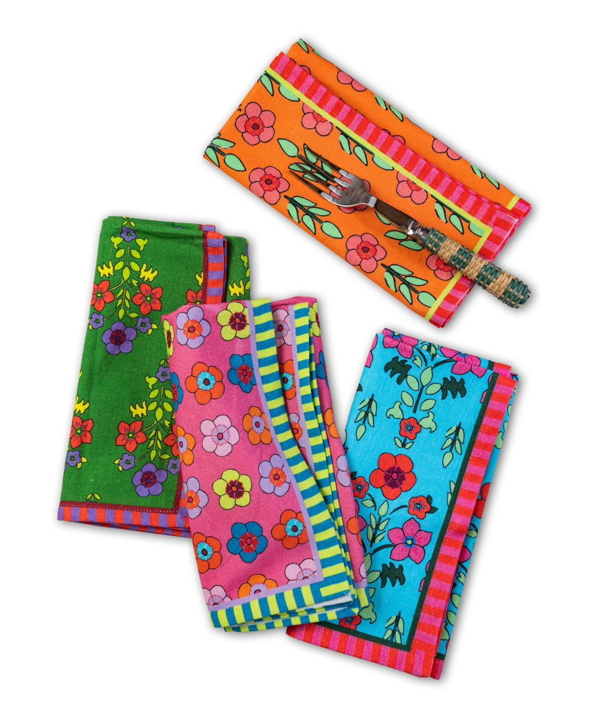 Click here for Furbish Floral Napkins Mixed Set of 4 - Spring flo... prices