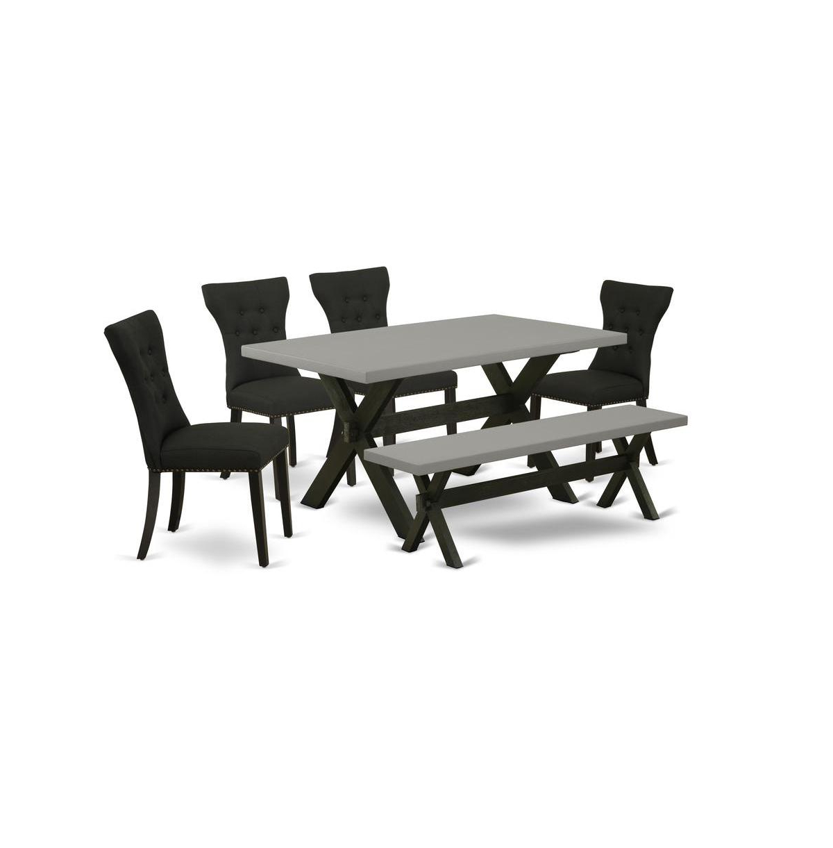 Click here for East West Furniture 6-Pc Dining Table Set - 4 Dini... prices