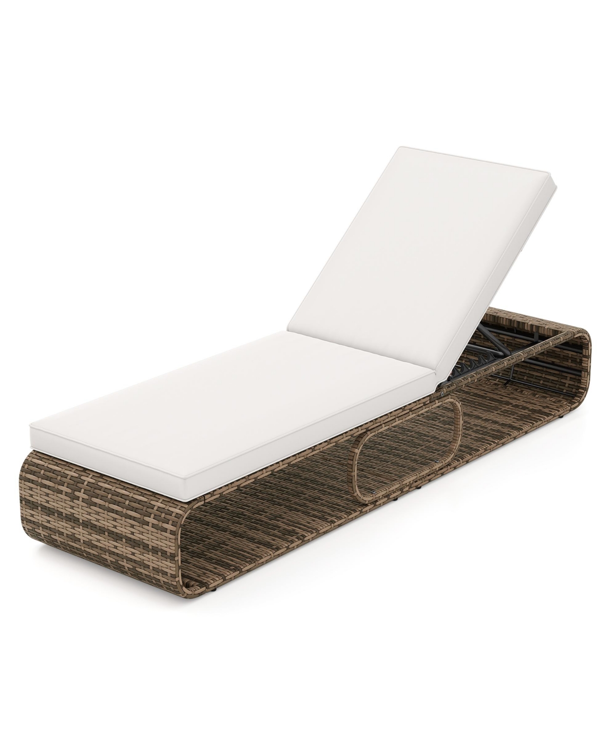 Click here for Gymax Chaise Lounge Chair w/ Adjustable Backrest C... prices