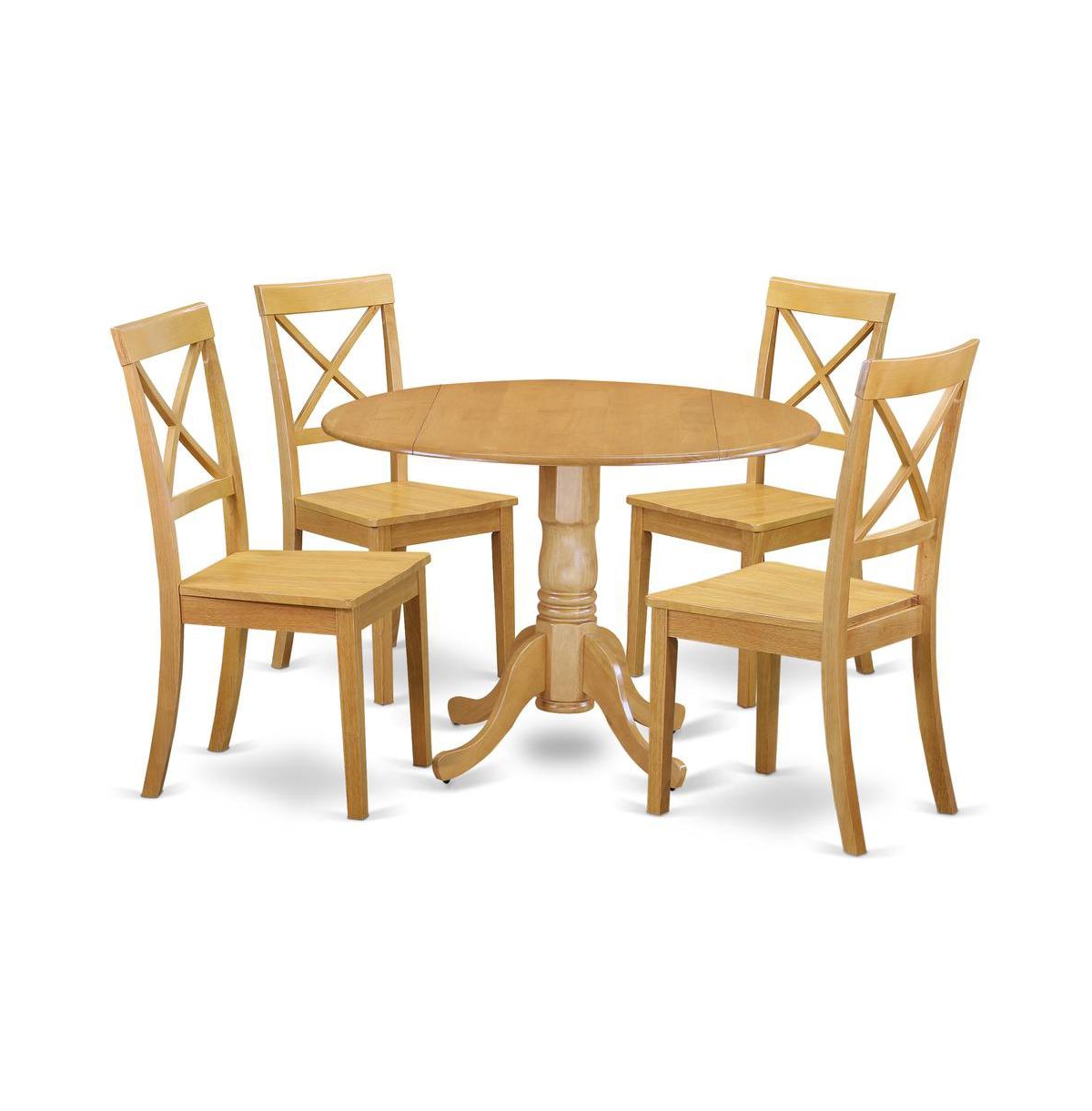 Click here for East West Furniture Dining Room Set Oak - Oak prices