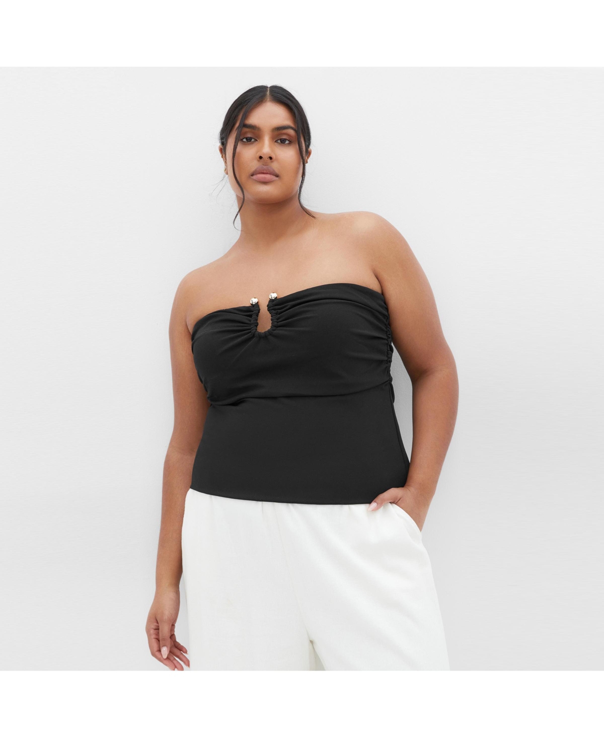Click here for City Chic Plus Size Lila Top - Black prices