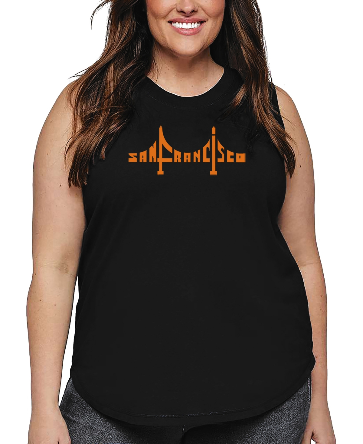 Click here for La Pop Art Plus Size San Francisco Bridge Word Art... prices