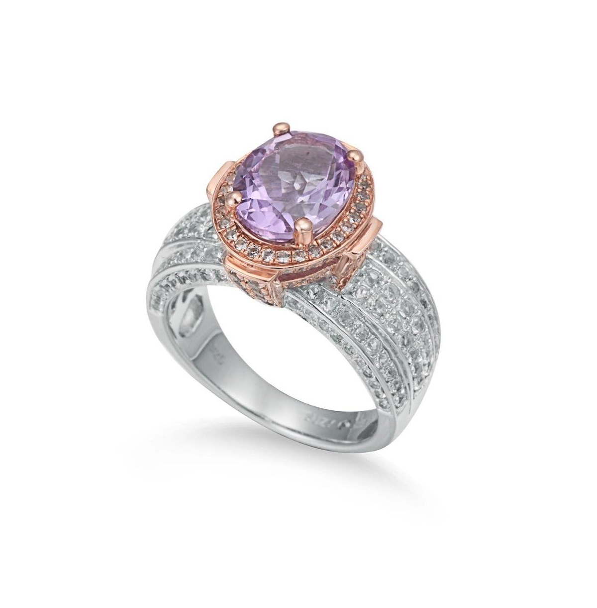 Click here for Suzy Levian New York Two-Tone Sterling Silver Oval... prices