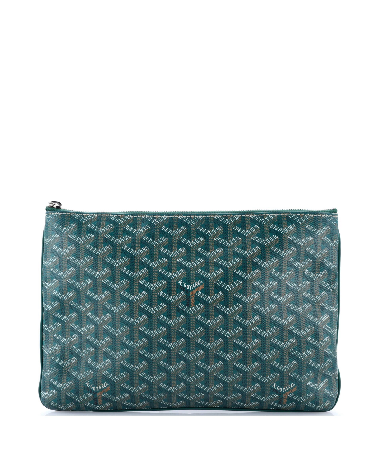 Click here for Pre-Owned Goyard Mm Senat Zip Pouch Coated Canvas... prices