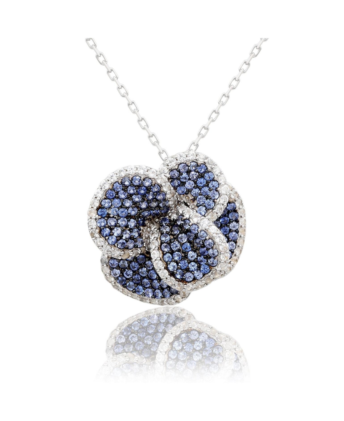 Click here for Suzy Levian Sterling Silver Sapphire and Created W... prices