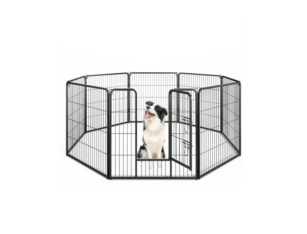 Click here for 8-Panel 32 Inch Height Pet Fence for Indoor and Ou... prices