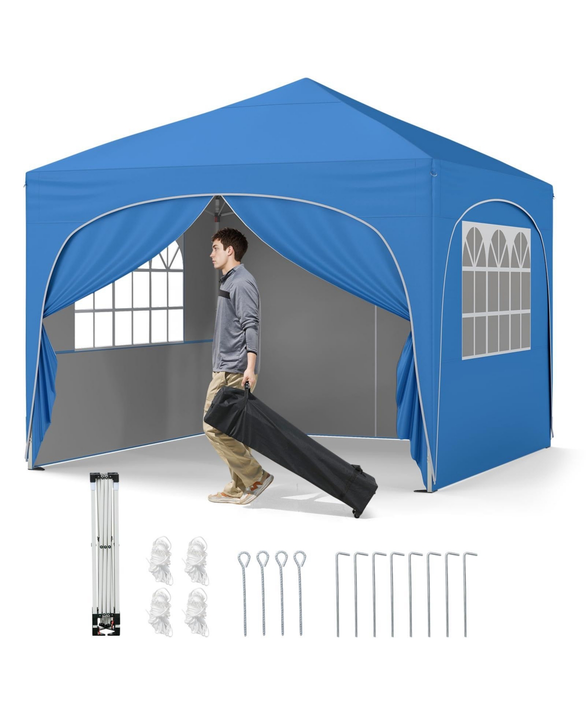 Click here for 10 X 10 Ft Pop up Canopy Tent with 4 Removable Sid... prices
