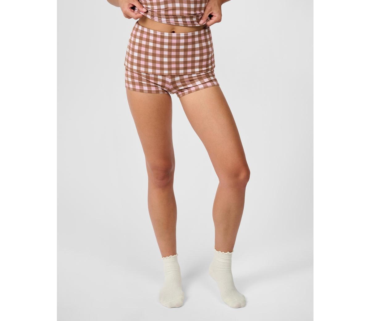 Click here for Sleep Fold-Over Short - Pink/brown prices