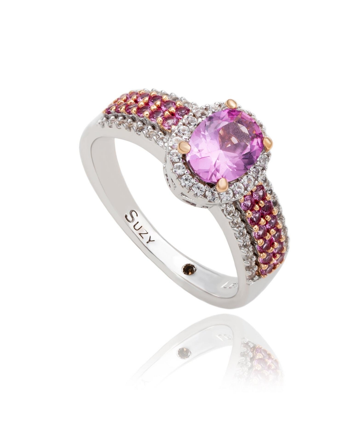 Click here for Suzy Levian New York Sterling Silver Oval-Cut Sapp... prices