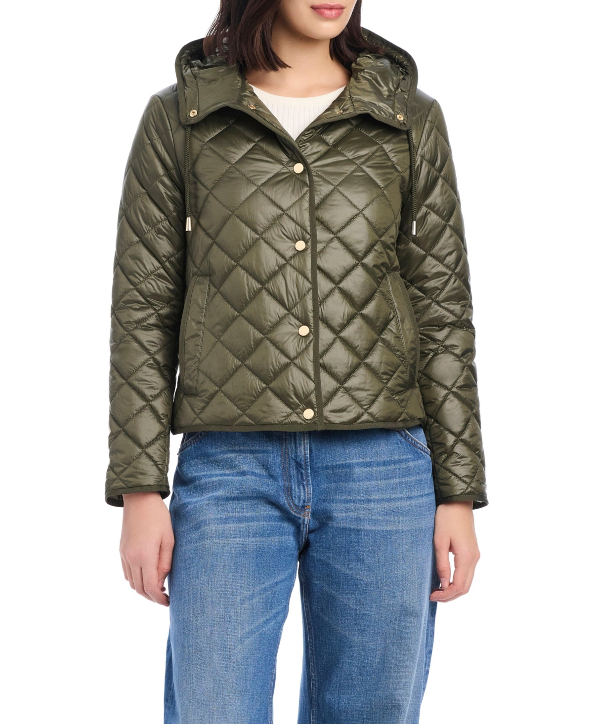 Click here for kate spade new york Womens Hooded Packable Diamond... prices