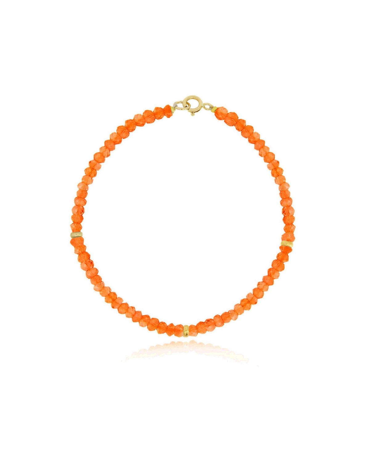 Click here for The Lovery Carnelian Bead Bracelet 14K Gold - Carn... prices