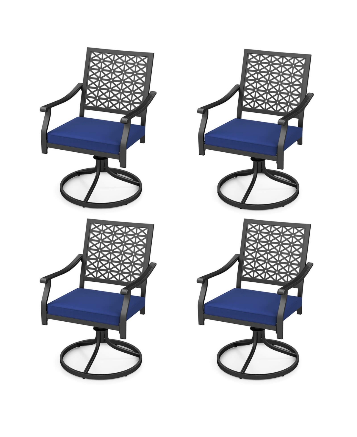 Click here for Costway Outdoor Swivel Chairs Patio Dining Chairs... prices