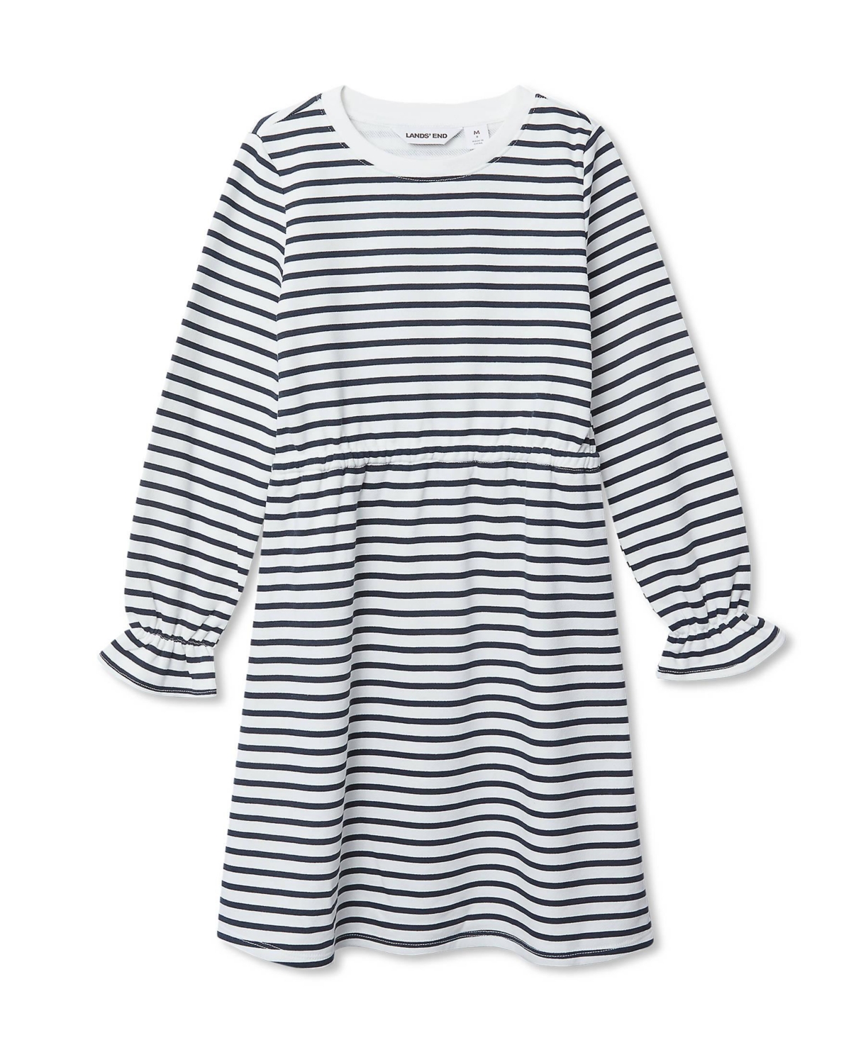 Click here for Lands End Girls Long Sleeve French Terry Knit Dres... prices