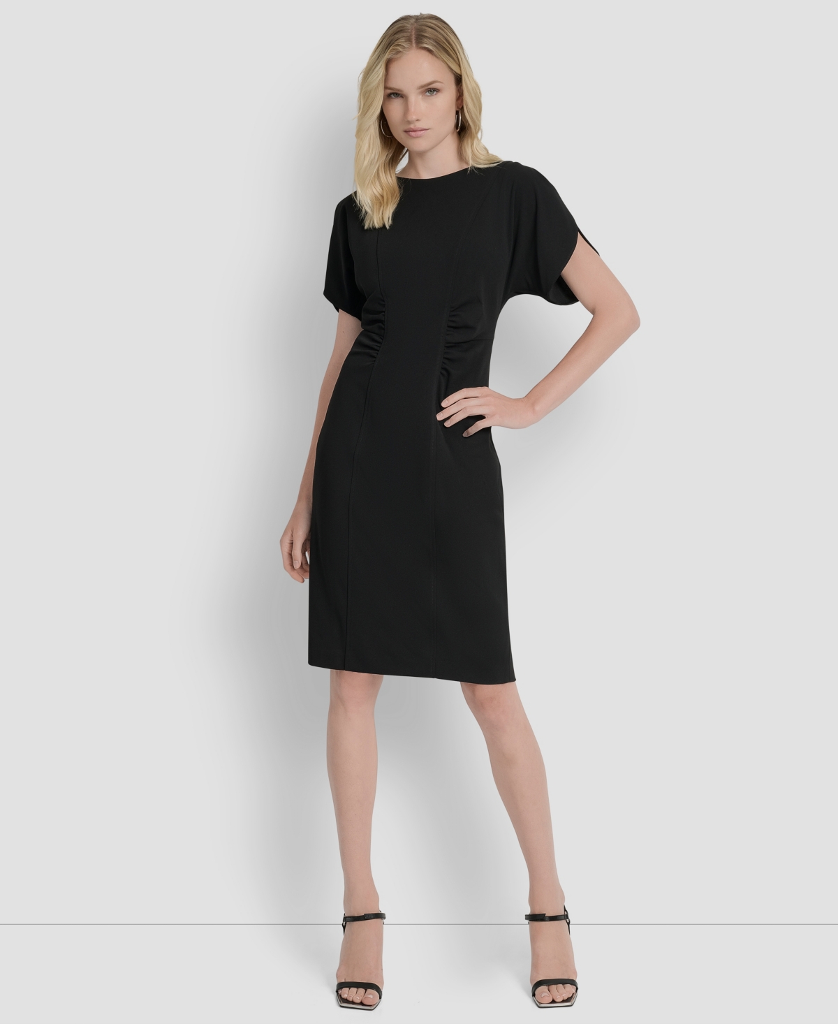 Click here for Dkny Womens Short Sleeve Crew Neck Sheath Dress -... prices