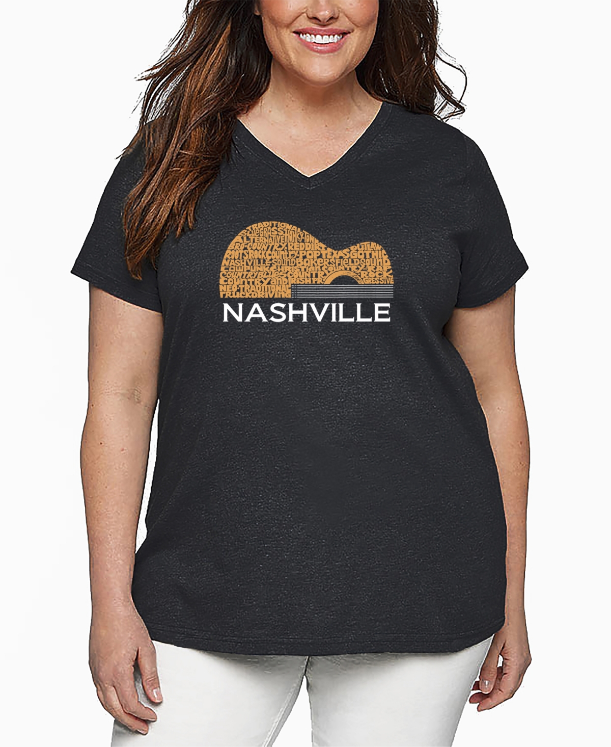 Click here for La Pop Art Plus Size Nashville Guitar Word Art V-N... prices