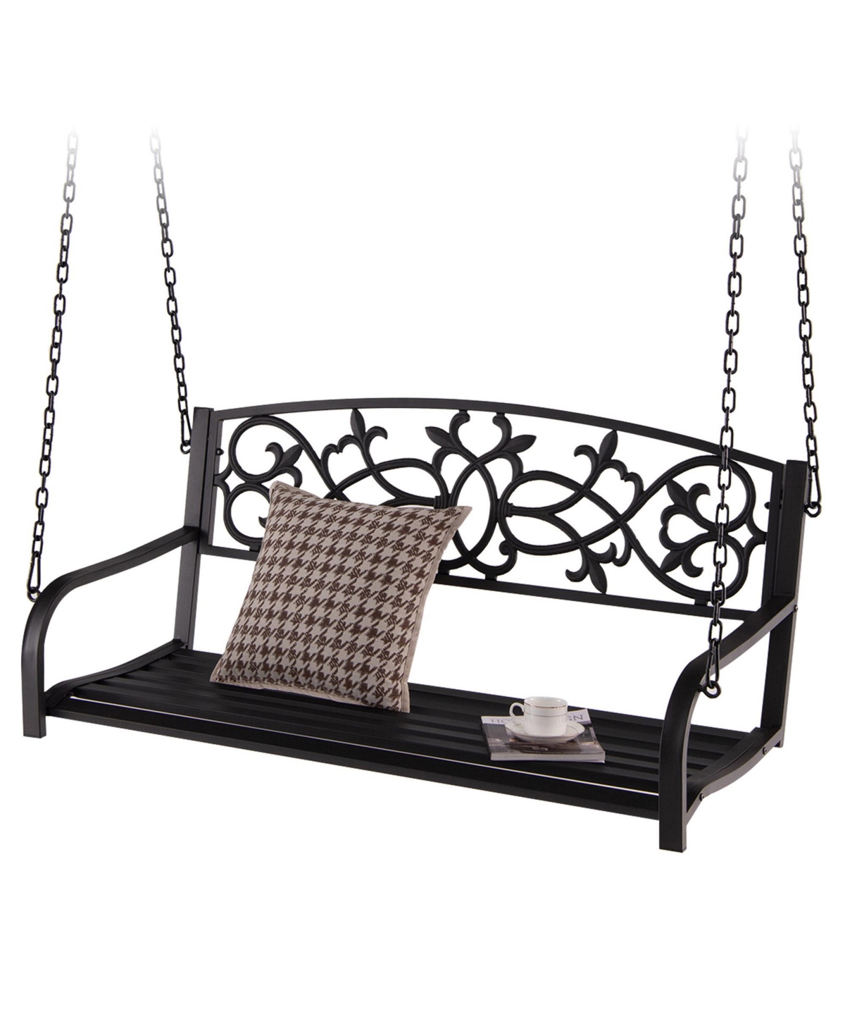 Click here for Gymax Patio Hanging Porch Swing 2-Person Outdoor M... prices