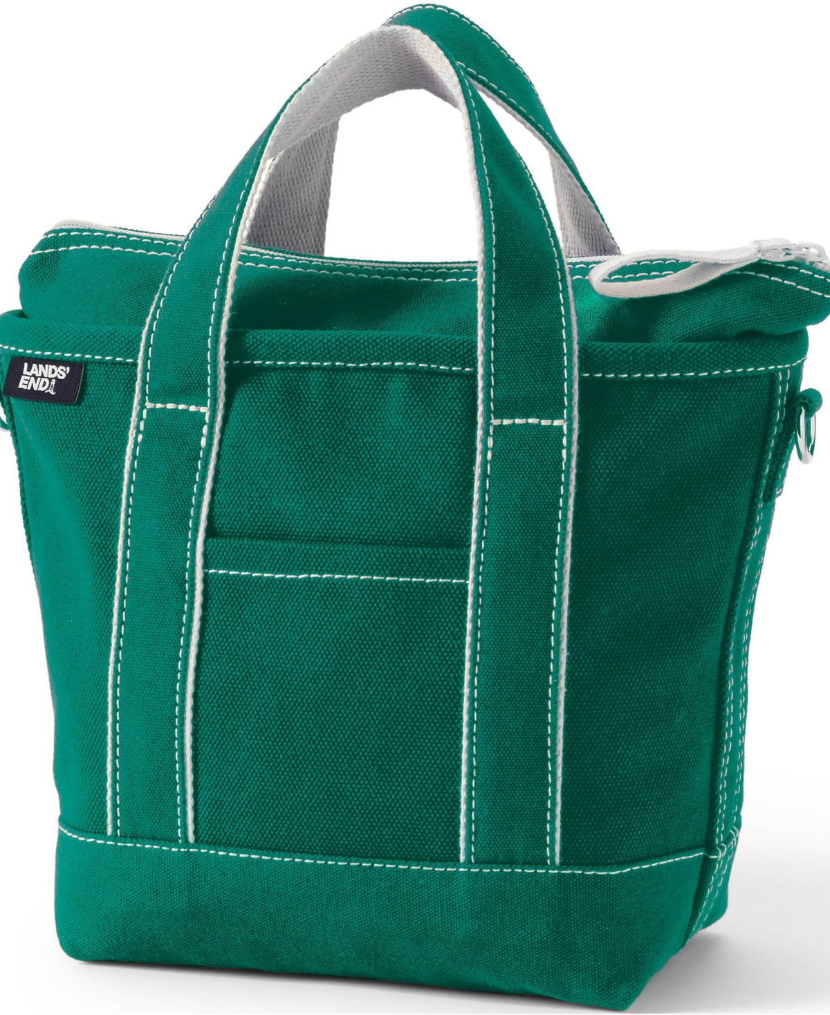 Click here for Lands End Small Solid Color 3 Pocket Zip Top Canva... prices