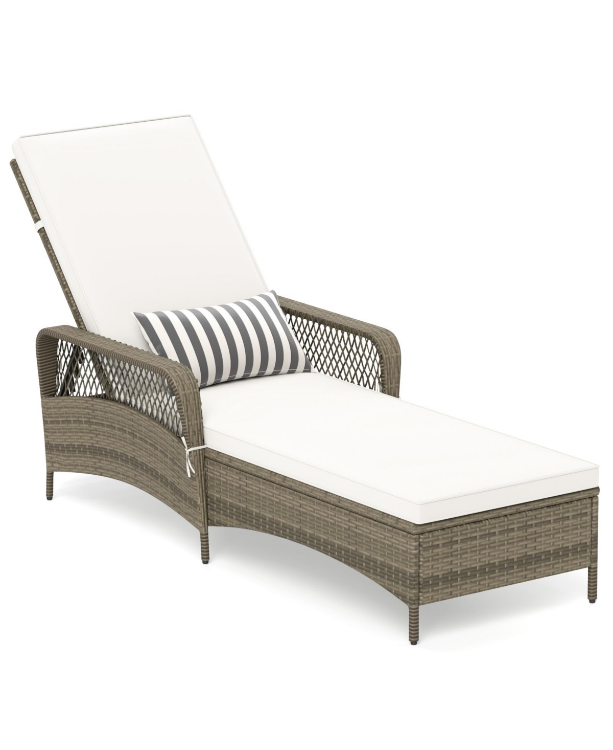 Click here for Gymax Outdoor 6-Position Adjustable Chaise Patio R... prices