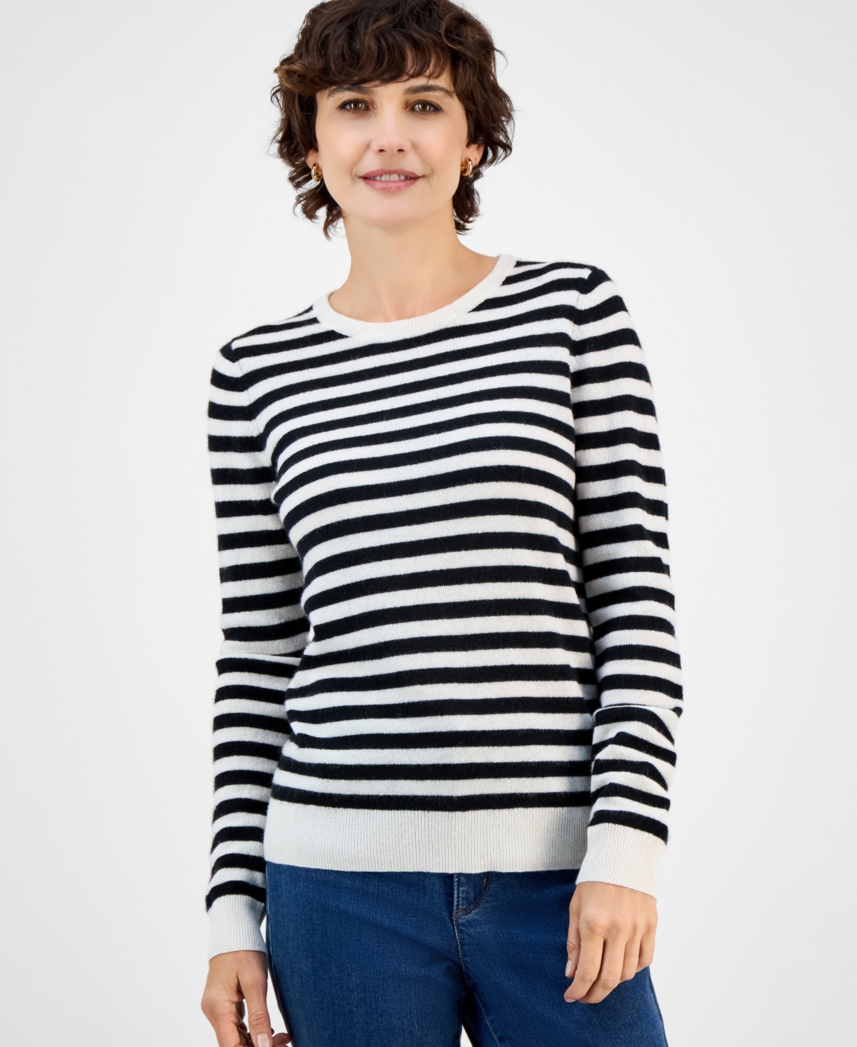 Click here for Charter Club Petite Striped Cashmere Sweater  Macy... prices