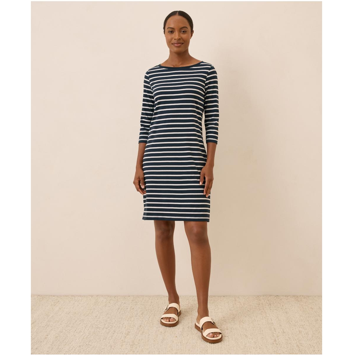 Click here for Pact Womens Organic Cotton Softspun Boat Neck Dres... prices