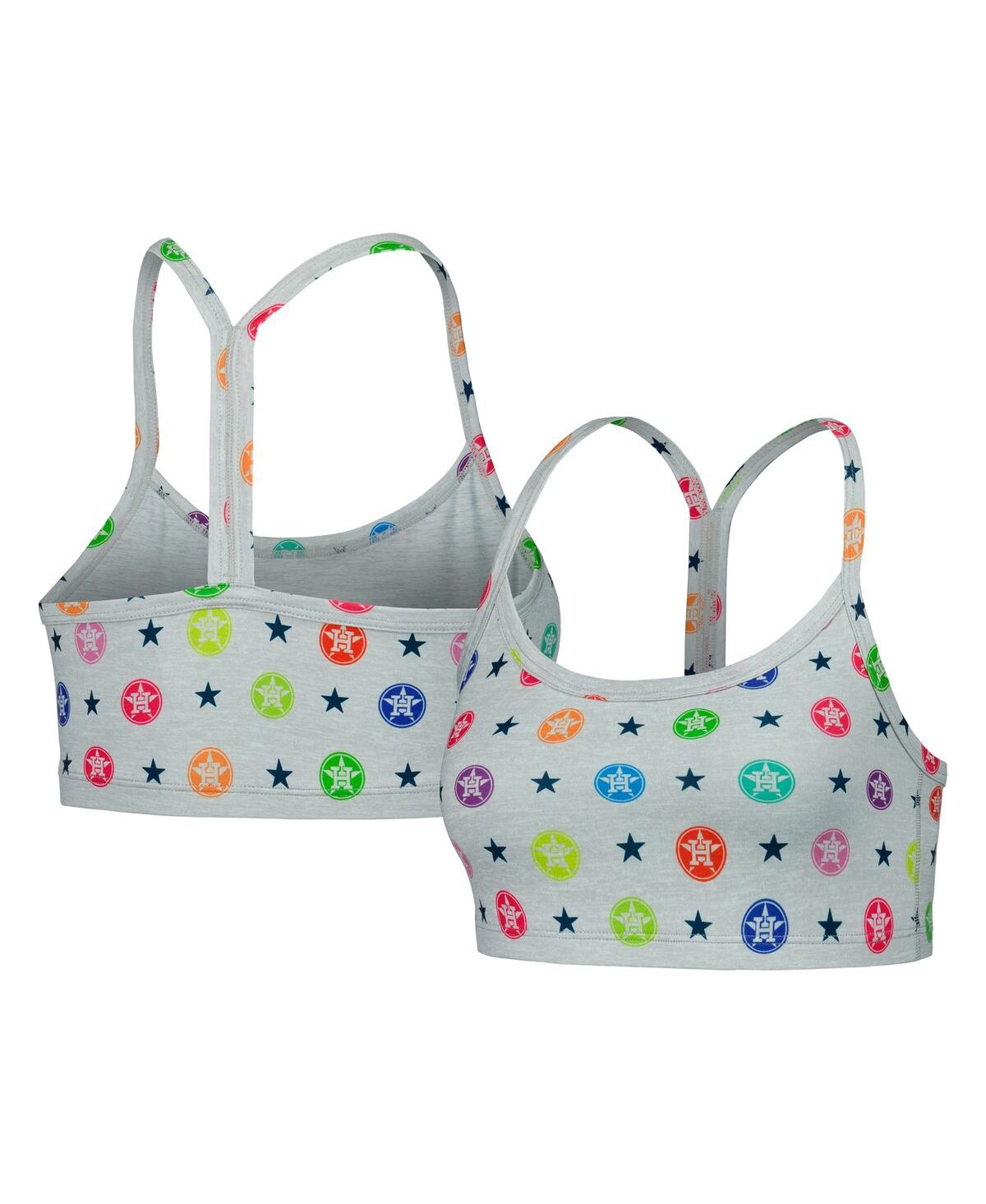 Click here for Terez Womens Gray Houston Astros Tlc Rainbow Bra -... prices