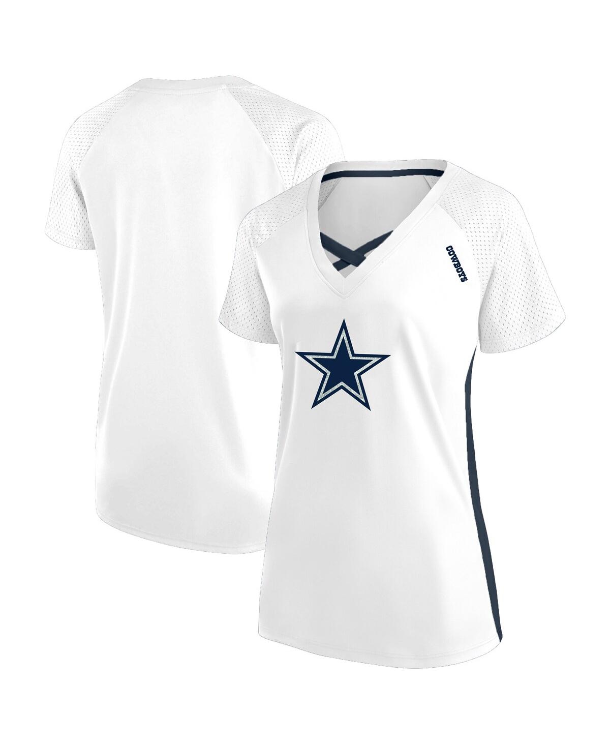 Click here for Fanatics Womens White Dallas Cowboys Plus Size Gli... prices