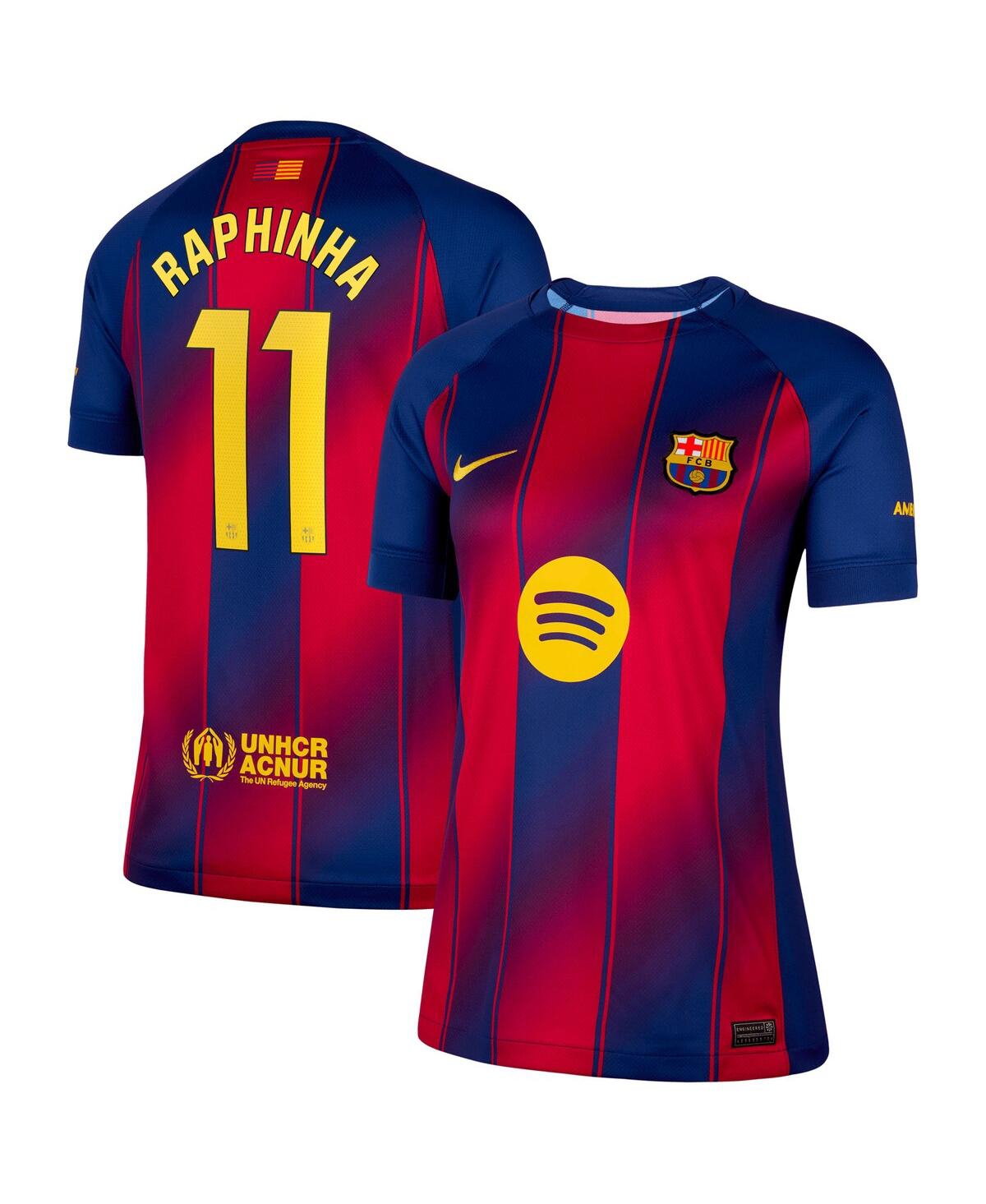 Click here for Nike Womens Raphinha Navy Barcelona 2025/26 Home R... prices