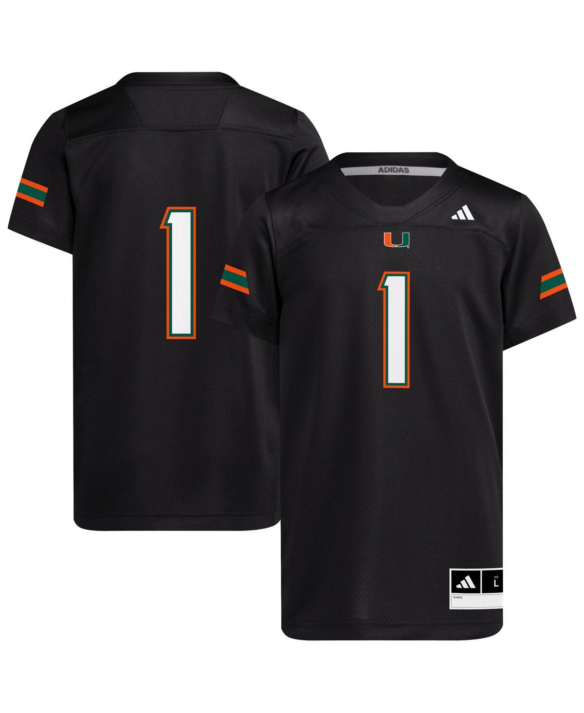 Click here for Adidas Big Boys and Girls 1 Black Miami Hurricanes... prices