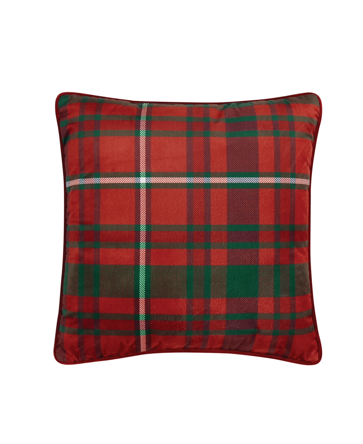 Click here for Truly Soft Red Plaid Decorative Pillow  18 x 18 -... prices
