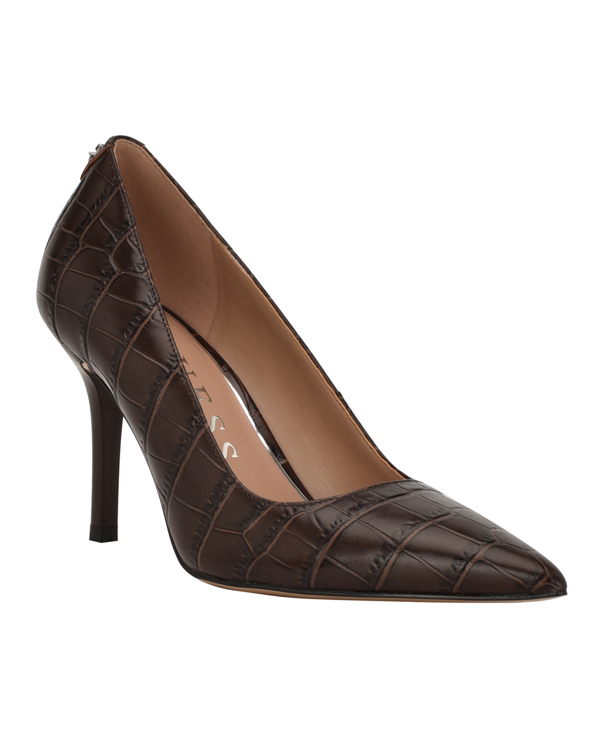 Click here for Guess Womens Prindy Square Topline Pointed Toe Pum... prices