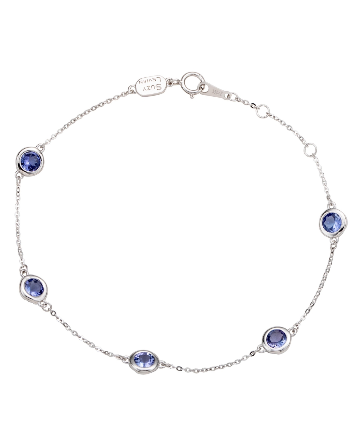 Click here for Suzy Levian 14K Gold 1.25 Cttw Round Cut Tanzanite... prices