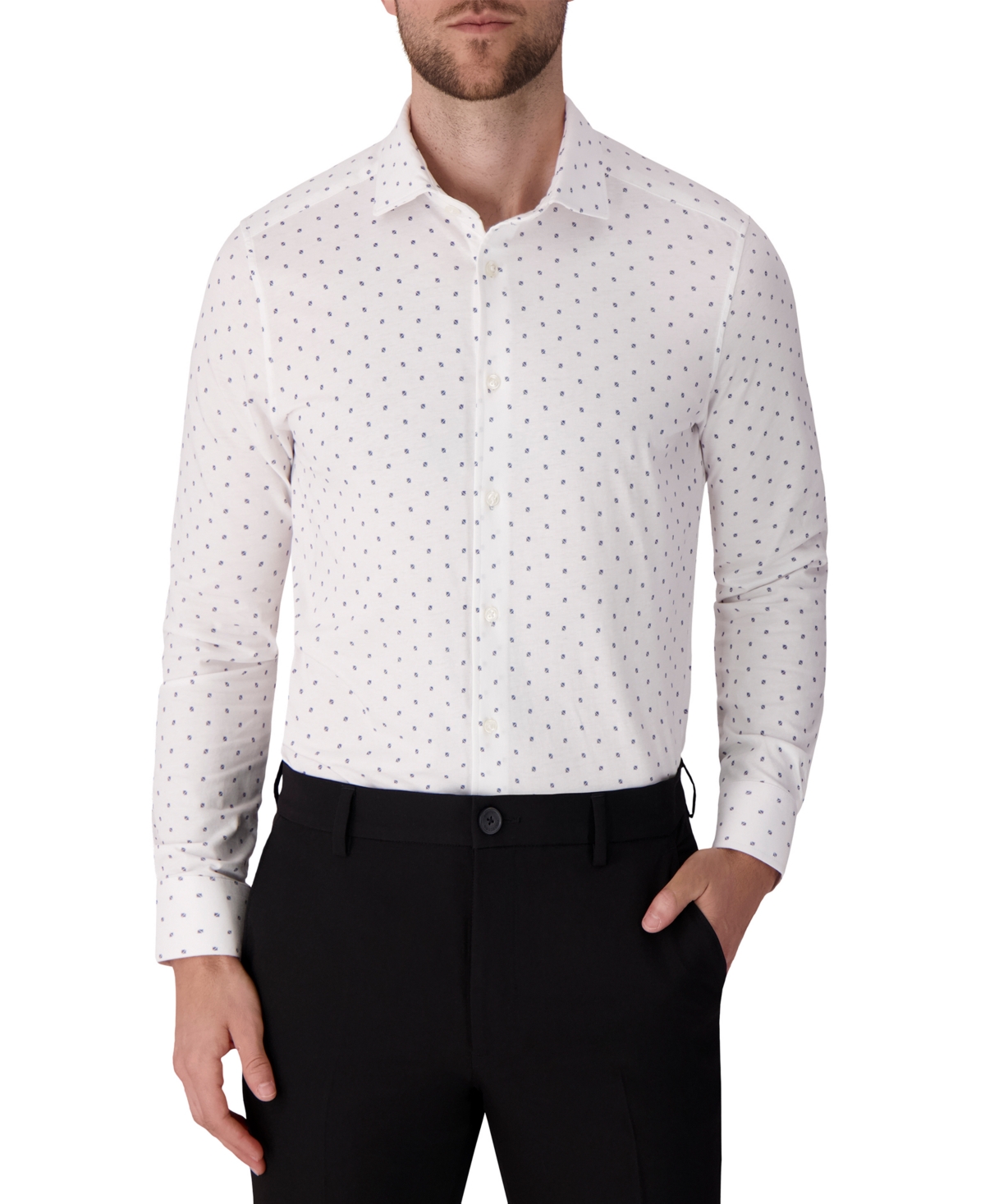 Click here for Victor Emmanuel Mens Geometric Print Cotton Knit D... prices