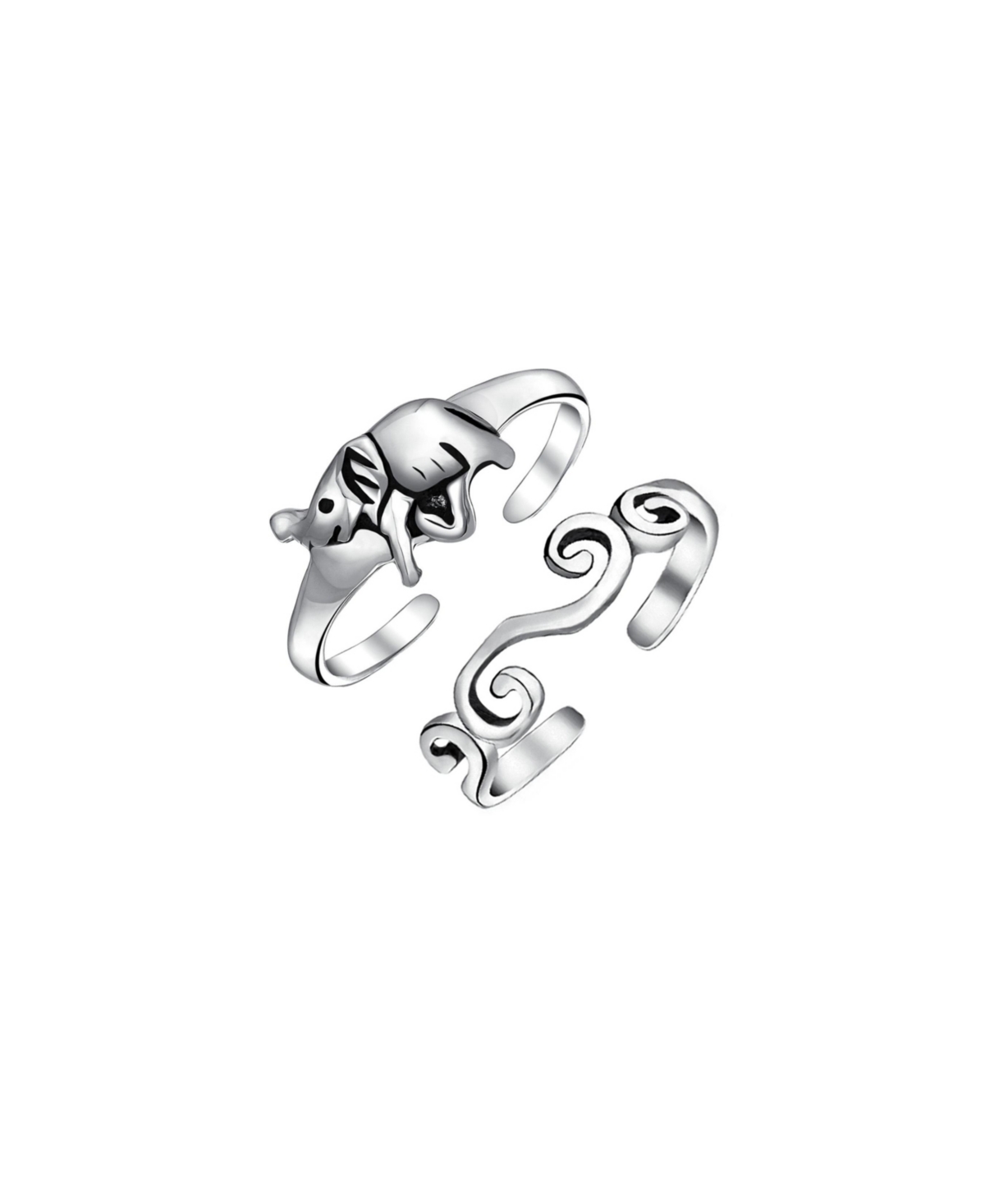 Click here for Bling Jewelry Set of 2 Elephant & Spiral Celtic Sw... prices