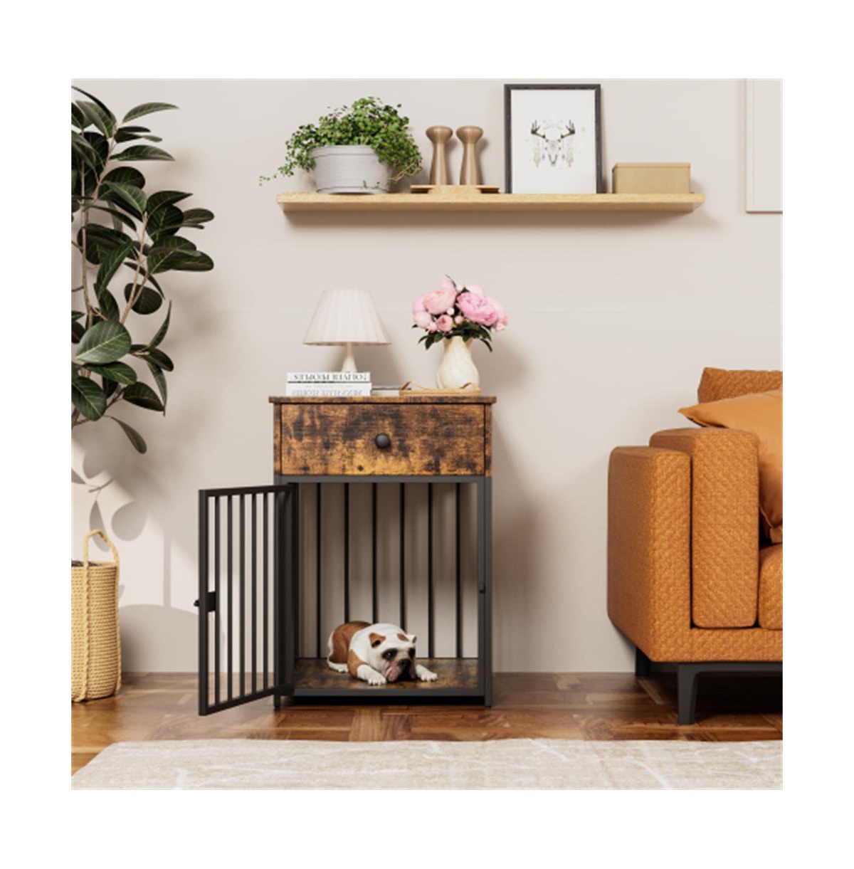Click here for Aostirmotor Dog Crate Furniture Dog House Kennel w... prices