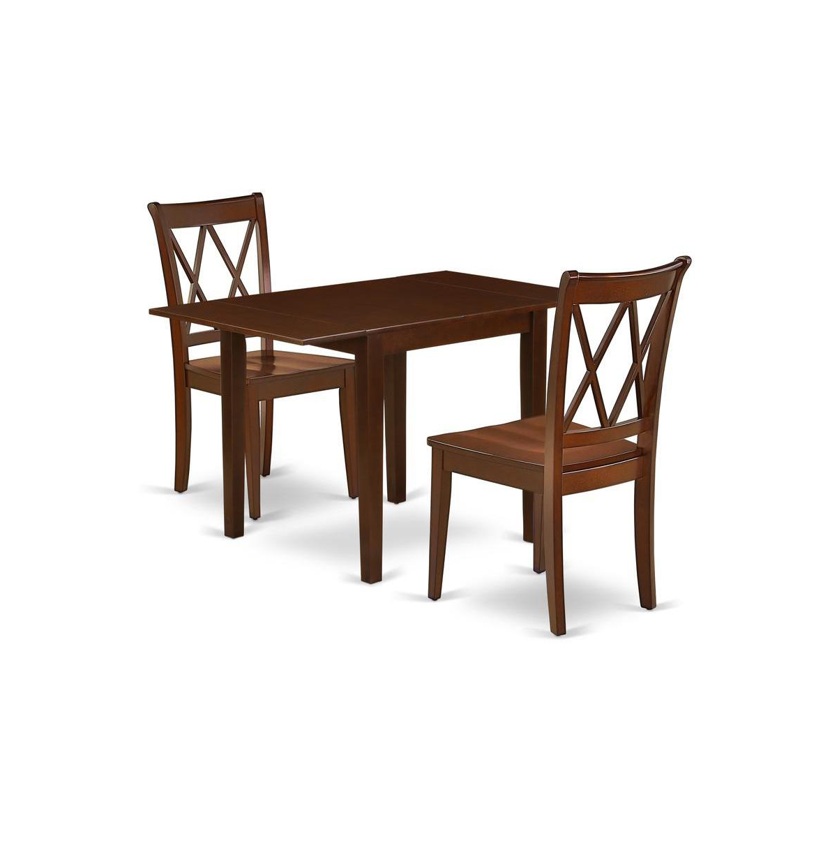 Click here for East West Furniture Dining Room Set Mahogany - Mah... prices
