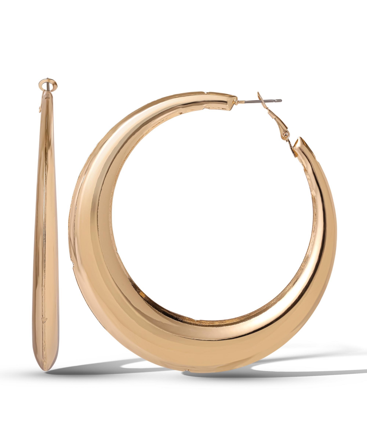Click here for Jessica Simpson Bold Crescent Hoop Earrings - Gold prices