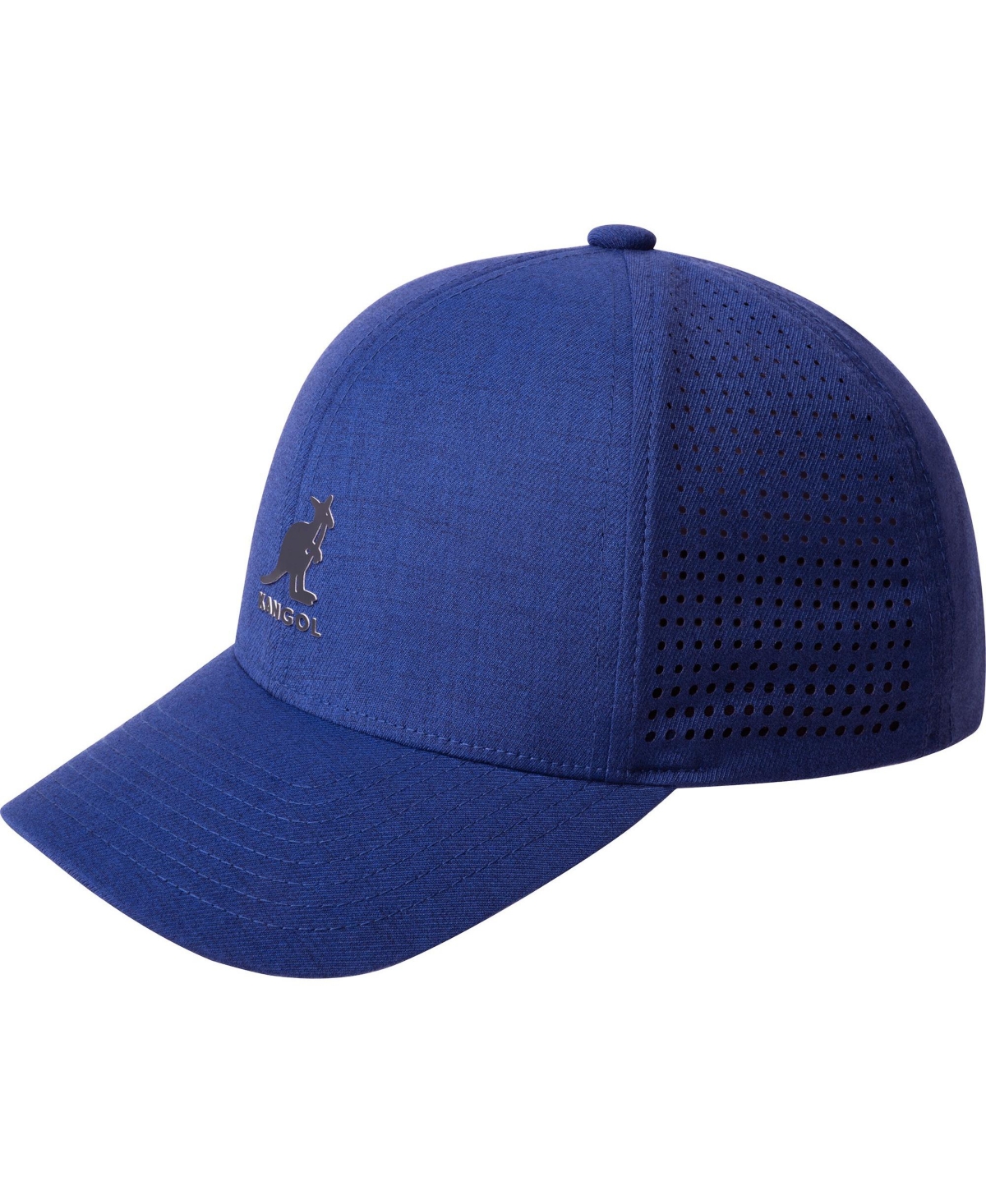 Click here for Kangol Logo Edge Vented Baseball - Blue melange prices