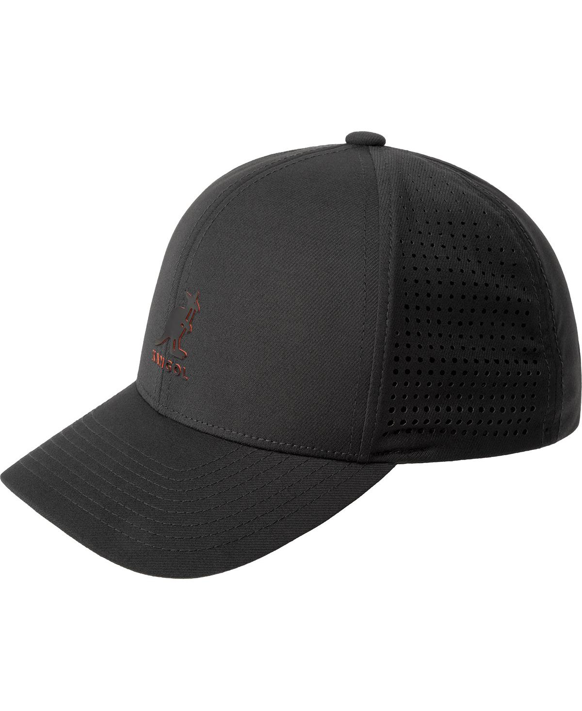 Click here for Kangol Logo Edge Vented Baseball - Black melange prices