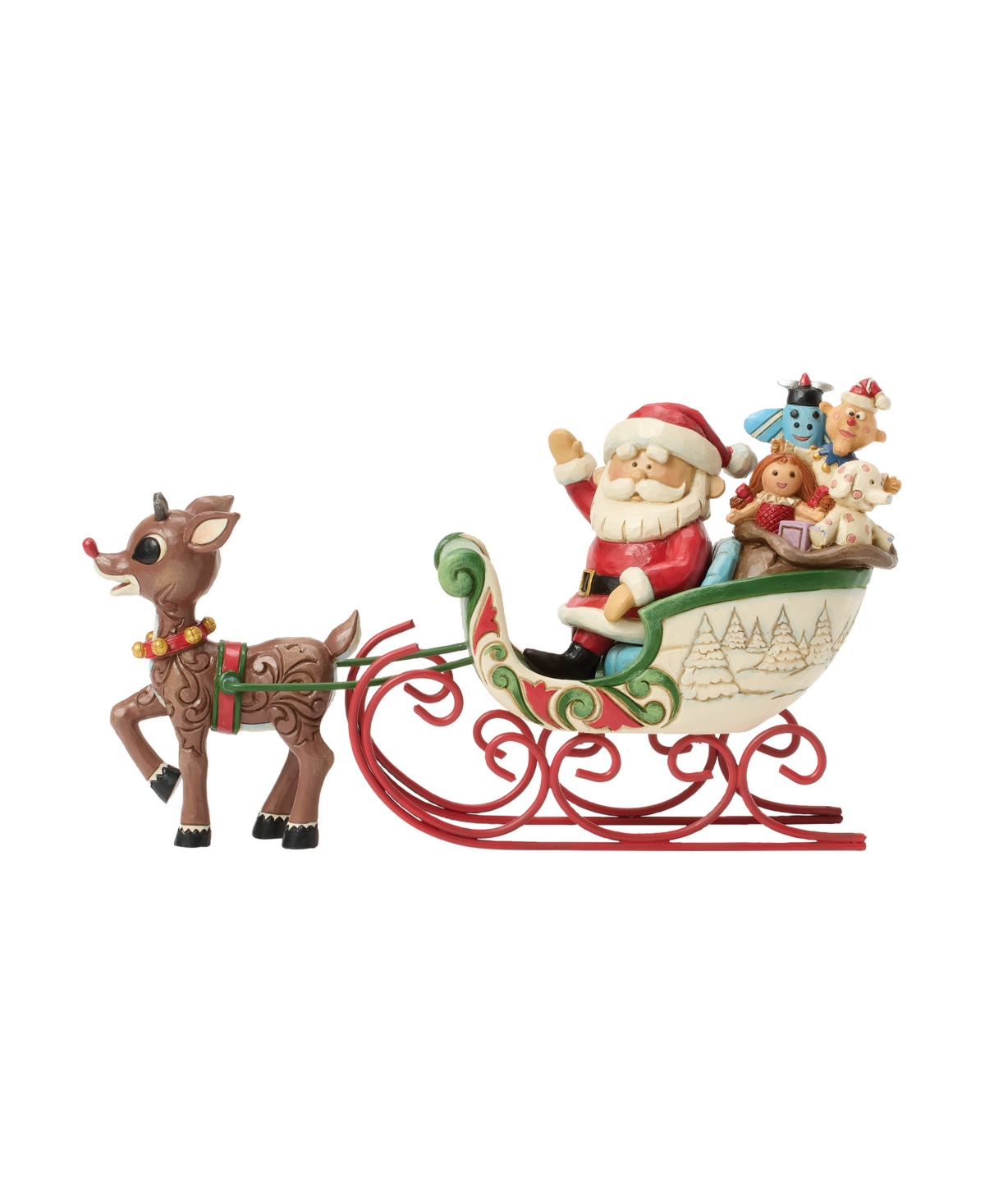 Click here for Jim Shore Rudolph Pulling Santa in Sled Figurine -... prices